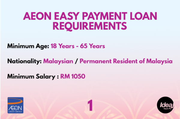 AEON Easy Payment — Ideal Tech PC