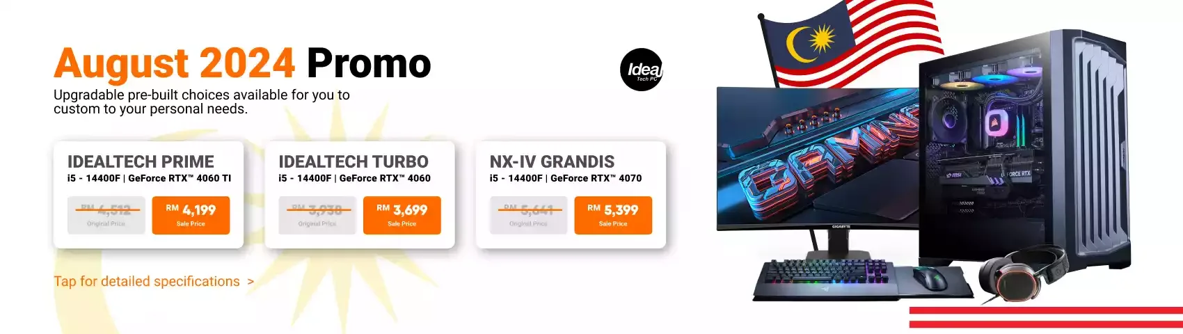 Gaming Pc & Desktop Pcs Latest Promotion - IDEALTECH